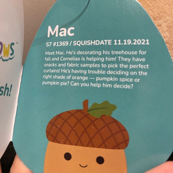 Squishmallows | Toys | 75 Mac The Acorn Squishmallow | Poshmark